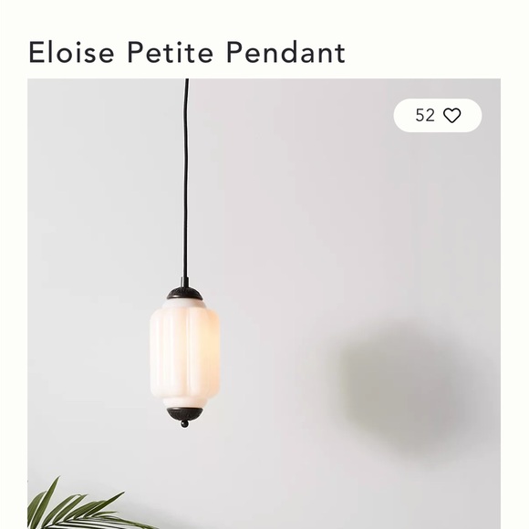 Anthropologie | Accents | Anthropologie Eloise Petite Pendant | Poshmark